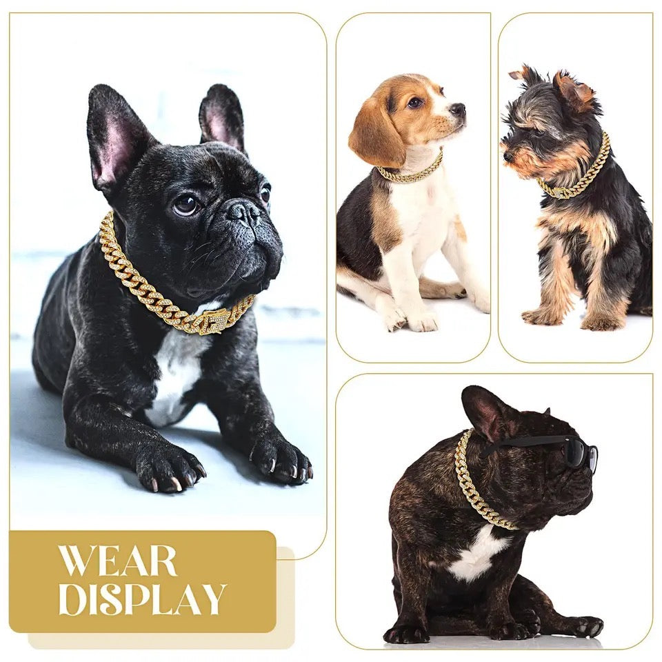 Doggy Rhinestone Curb Chain – Diamonds and Doggies